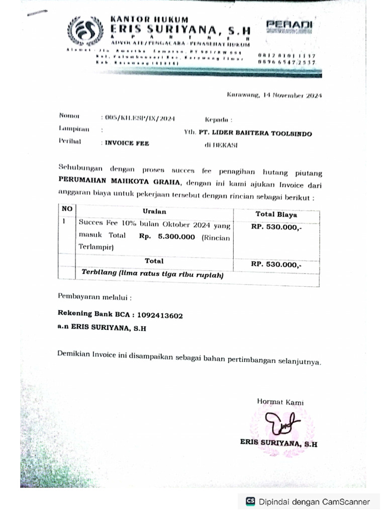 Invoice MG 112024 | PDF