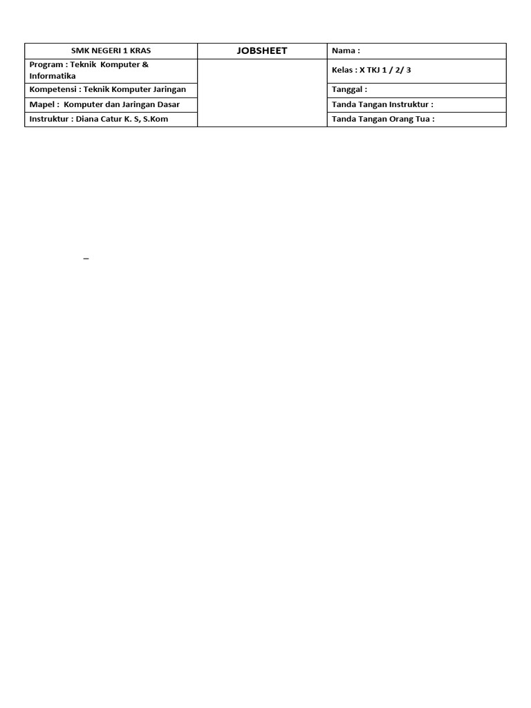Jobsheet SO GUI | PDF