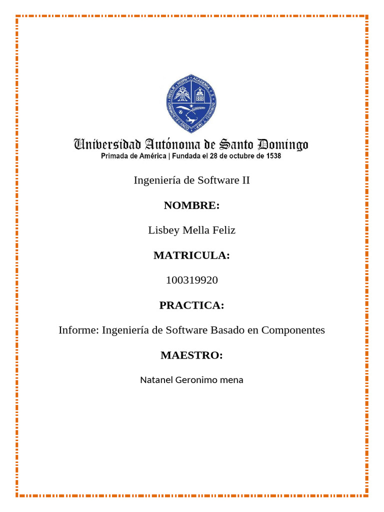 Lisbey Mella Unidad1Informe | PDF | Software | Ingeniería de software