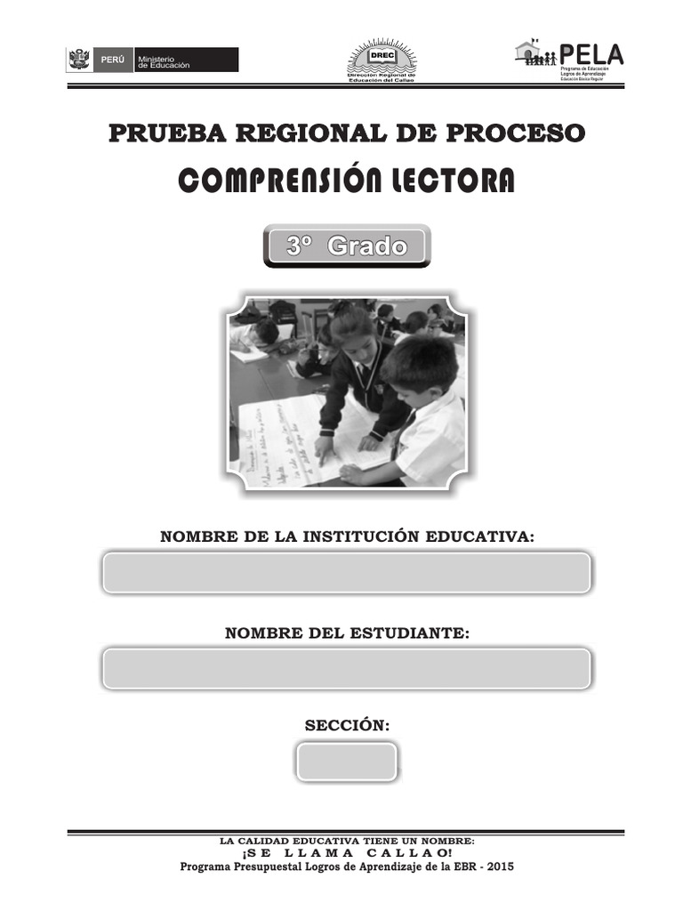 Evaluaciones Tipo ECE Comprensión Lectora de 3 | PDF | Peatonal