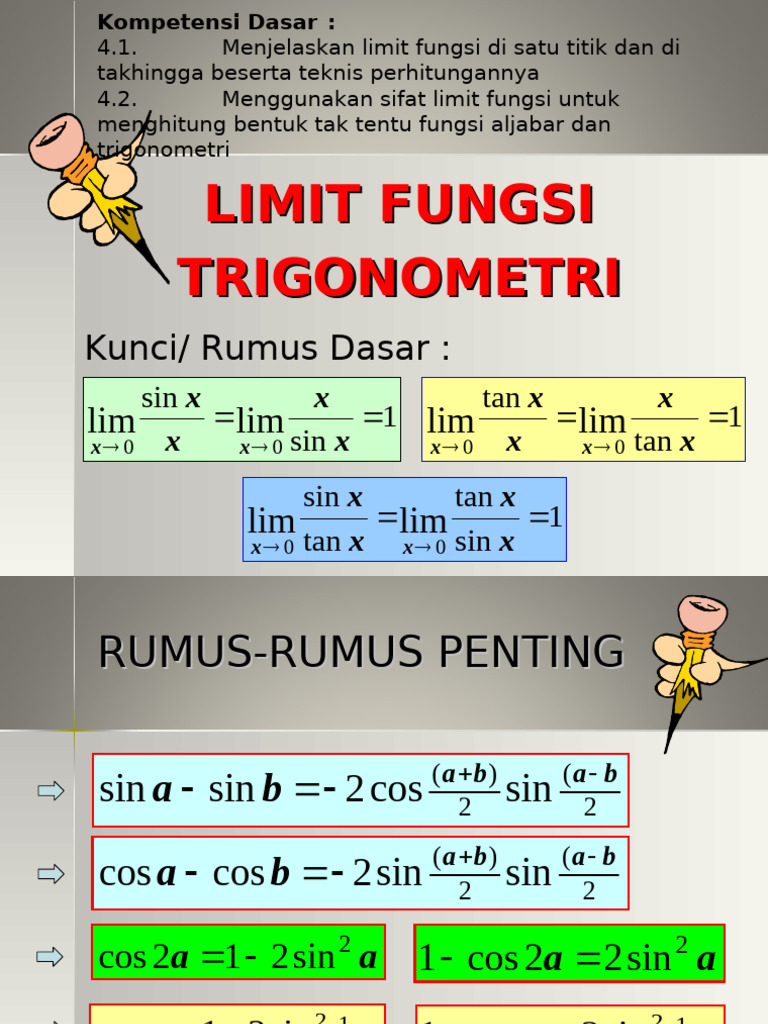 Limit Fungsi Trigonometri | PDF