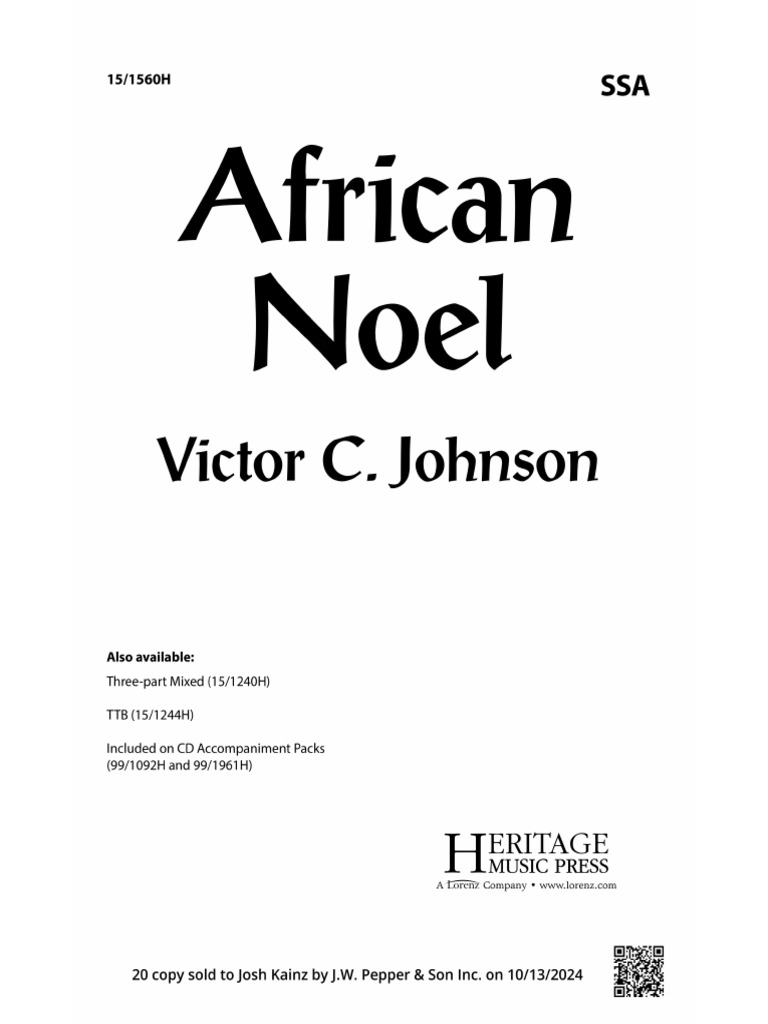 African Noel-Victor Johnson | PDF