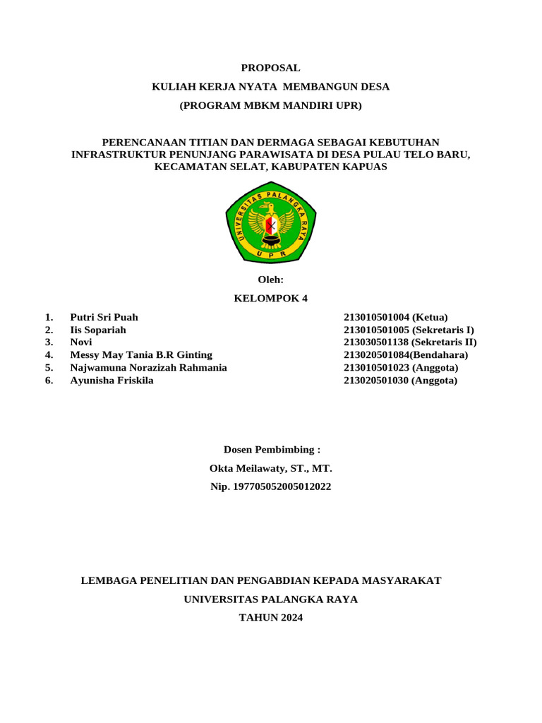 Proposal KKN MBKM Kel 4 | PDF