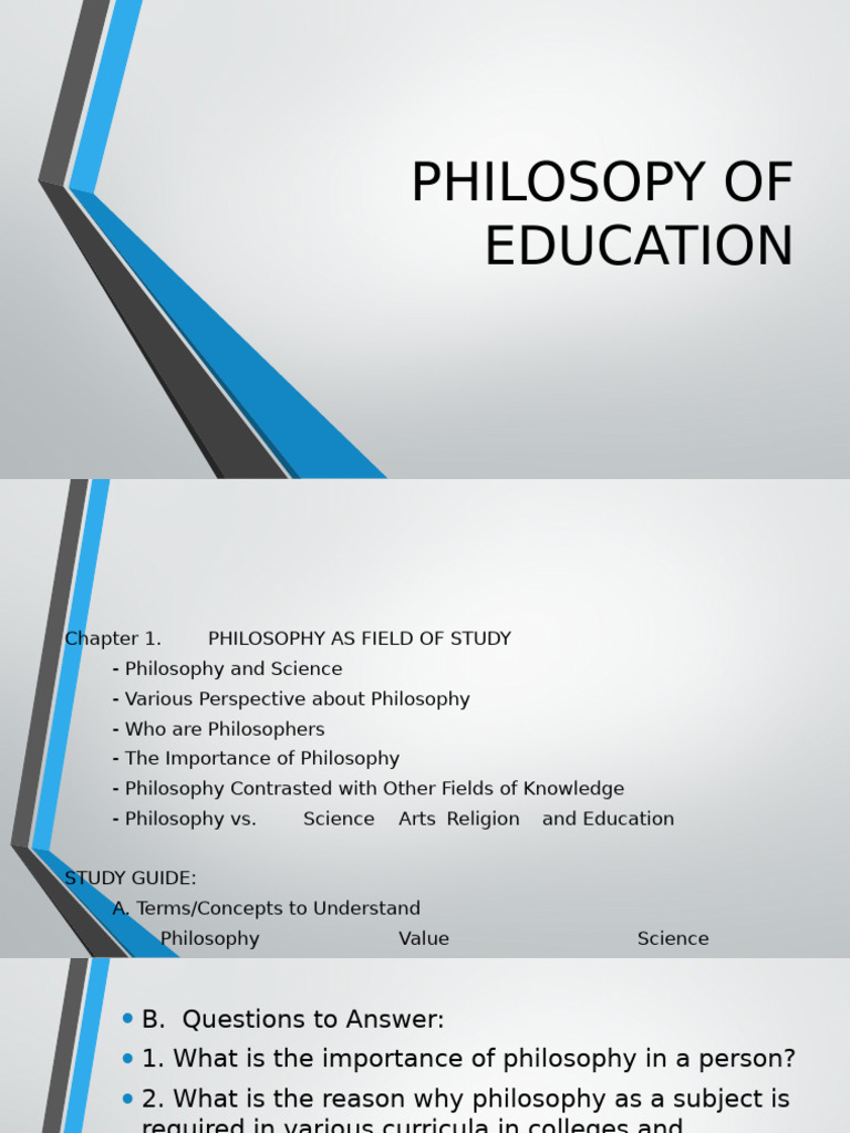 Philosopy of Education | PDF | Knowledge | Epistemology