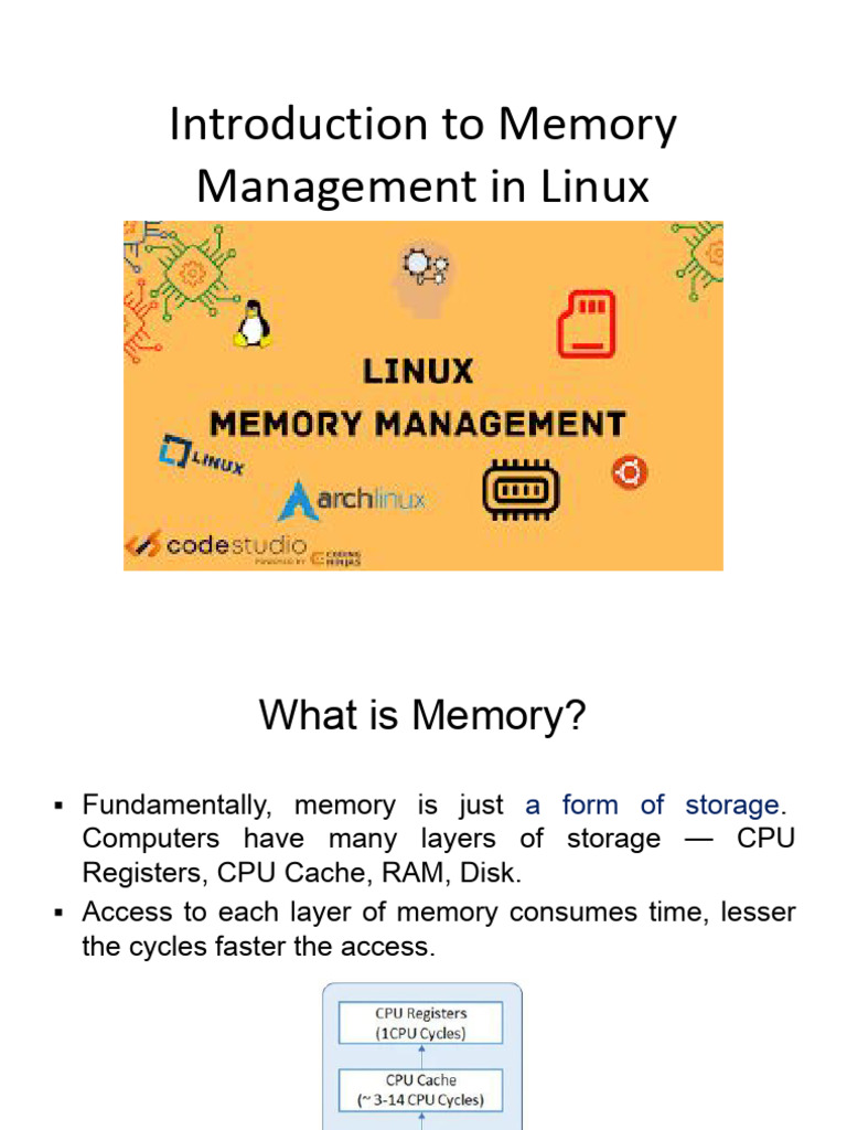 Introduction To Memory Management | PDF | Computer Data Storage | Random Access Memory