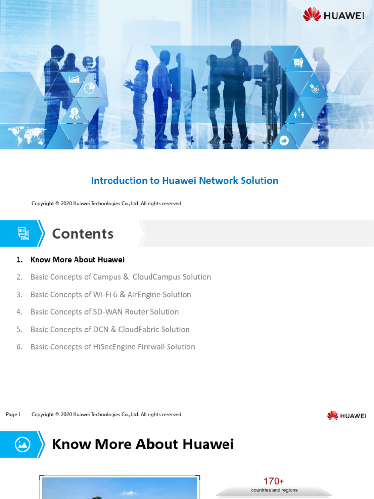 Huawei Network Solution Overview v2 | PDF | Quality Of Service | Wi Fi