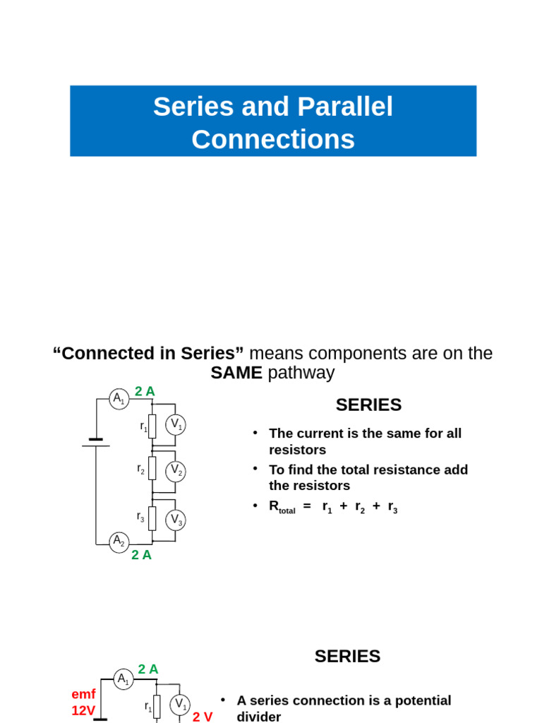 ELECTRICITY Series and Parallel Circuits 003-1-3026536 | PDF | Series ...