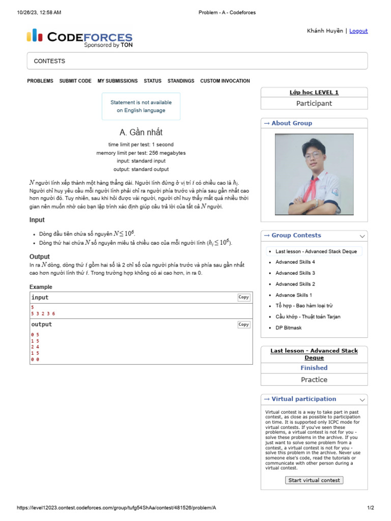 Problem A Codeforces | PDF