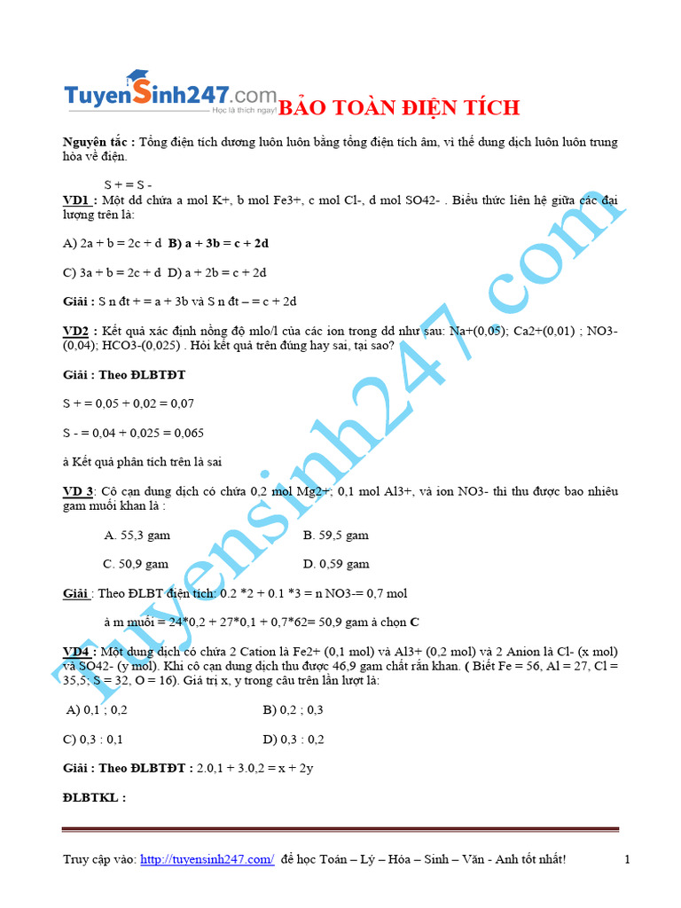 Phuong Phap Bao Toan Dien Tich Hay Va Day Du | PDF