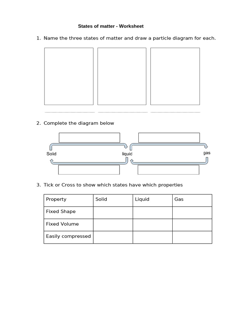 Worksheet-States-of-Matter-QP MS | PDF | Liquids | Gases