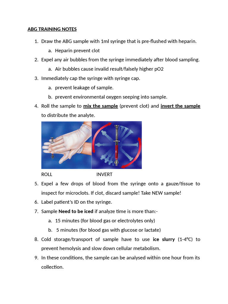 ABG Training Notes | PDF
