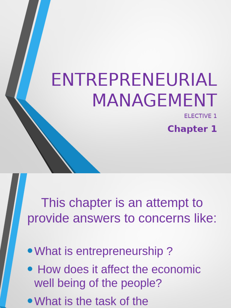 ENTREP Chapter-1 | PDF | Entrepreneurship | Innovation