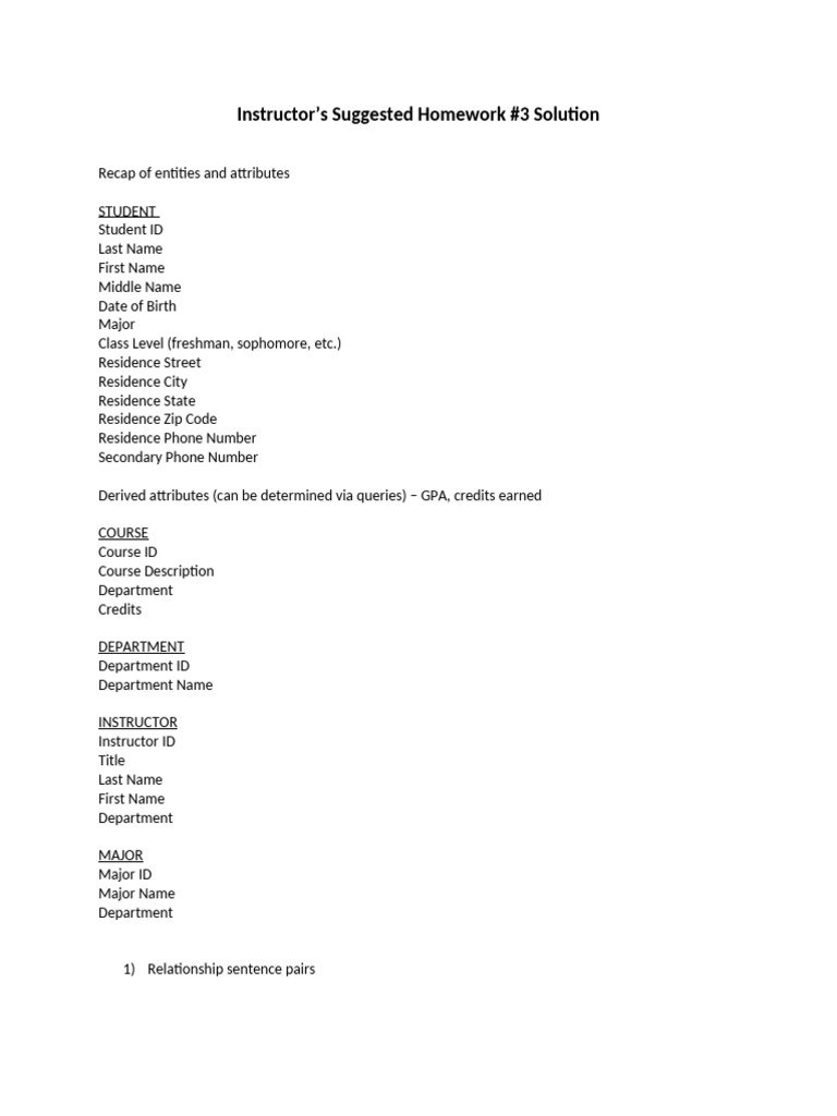 Homework3instructorsolution Pdf Relational Database Computer Programming 6921