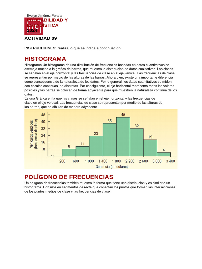 Prob&est Act09 | PDF | Histograma