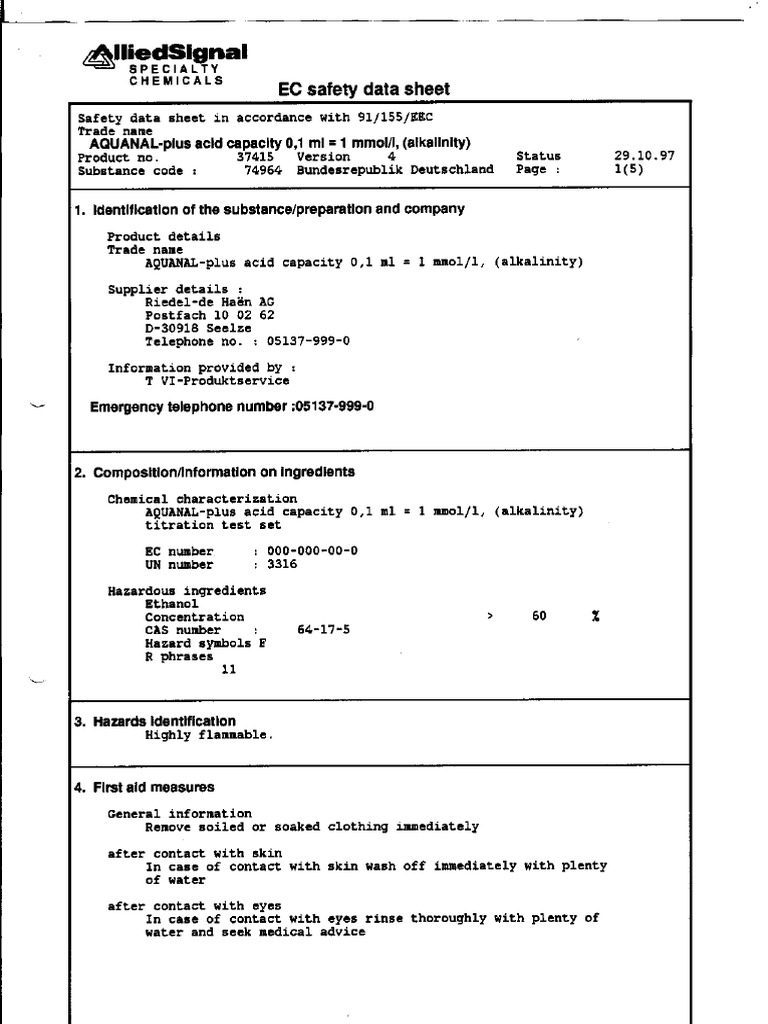 Alkalinity Test Kit Santy | PDF