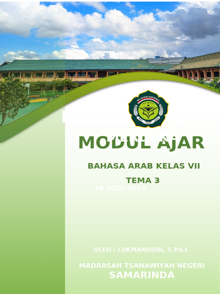 Cover Modul 1 Bahasa Arab Kelas 7 | PDF