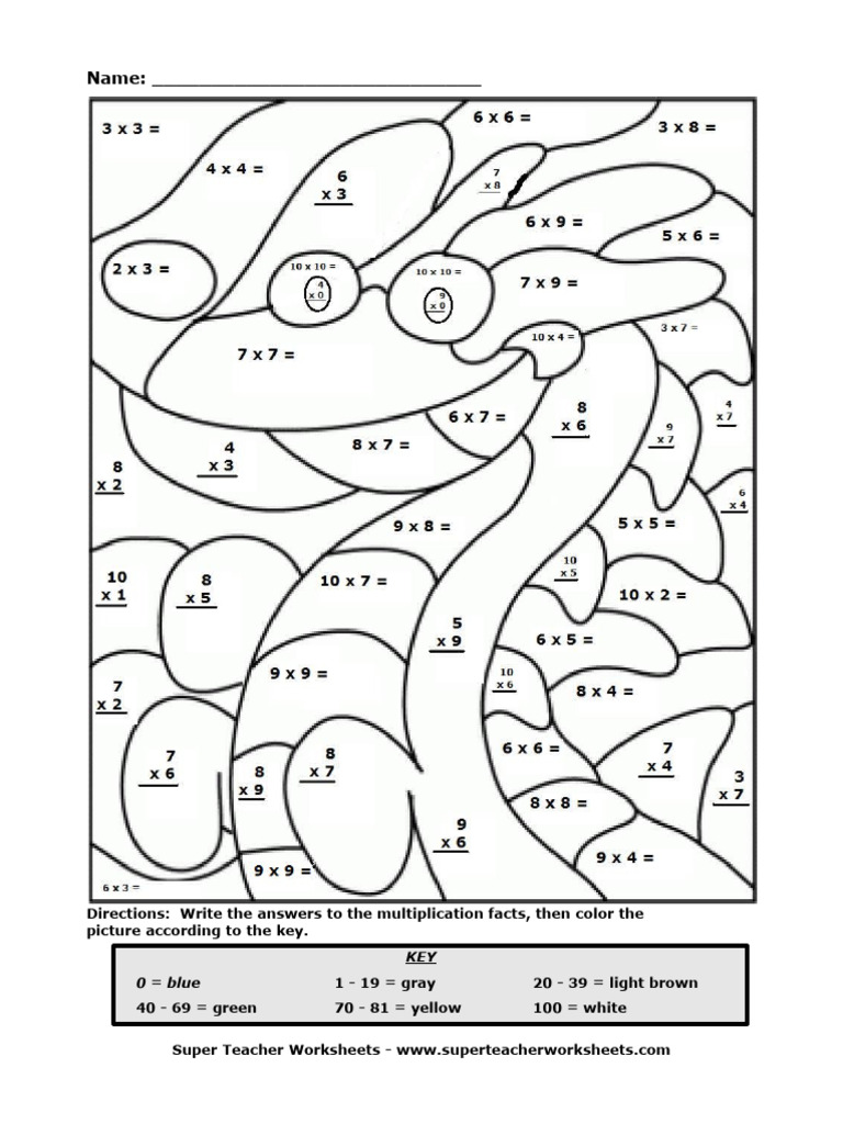 Picture Dragon Multiplication | PDF | Career & Growth | Teaching ...