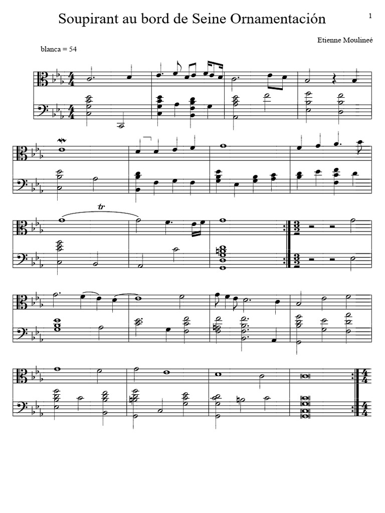Moulinee Soupirant Au Bord de Seine Ornamentacion | PDF
