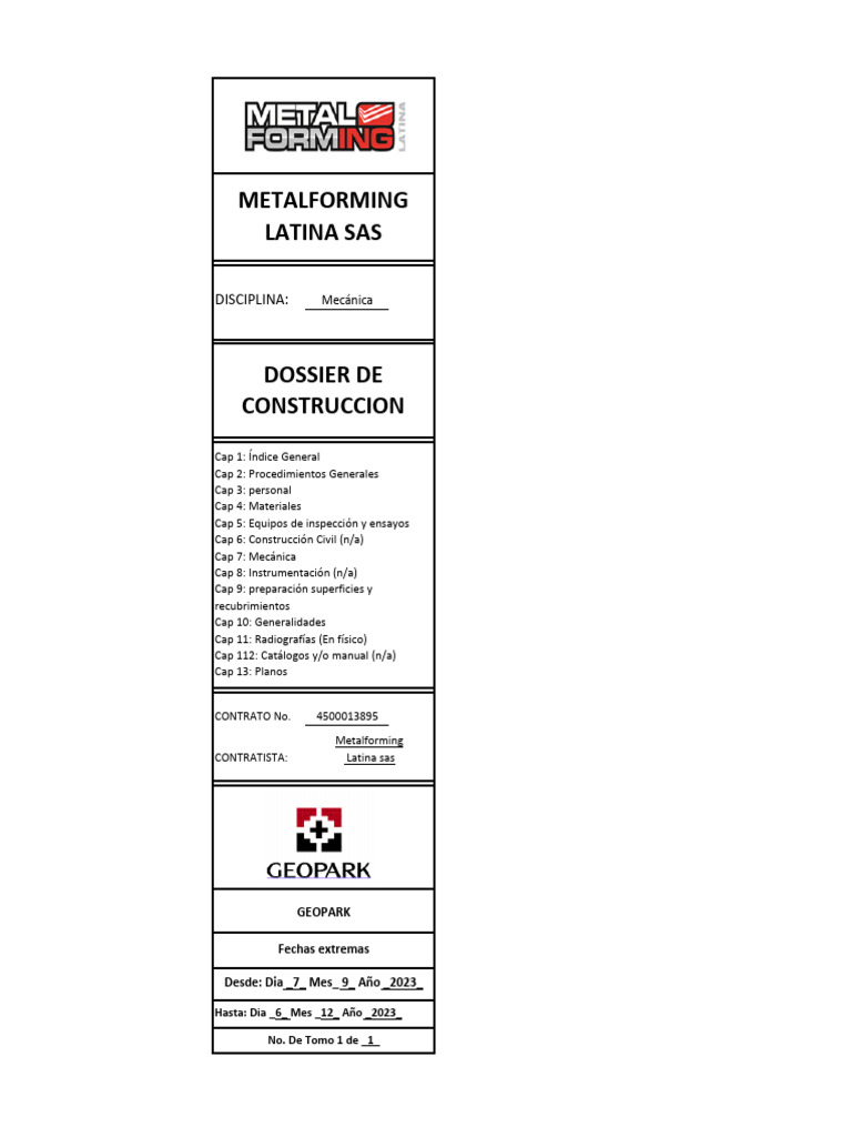Dossier de Construcción Mecánica | PDF