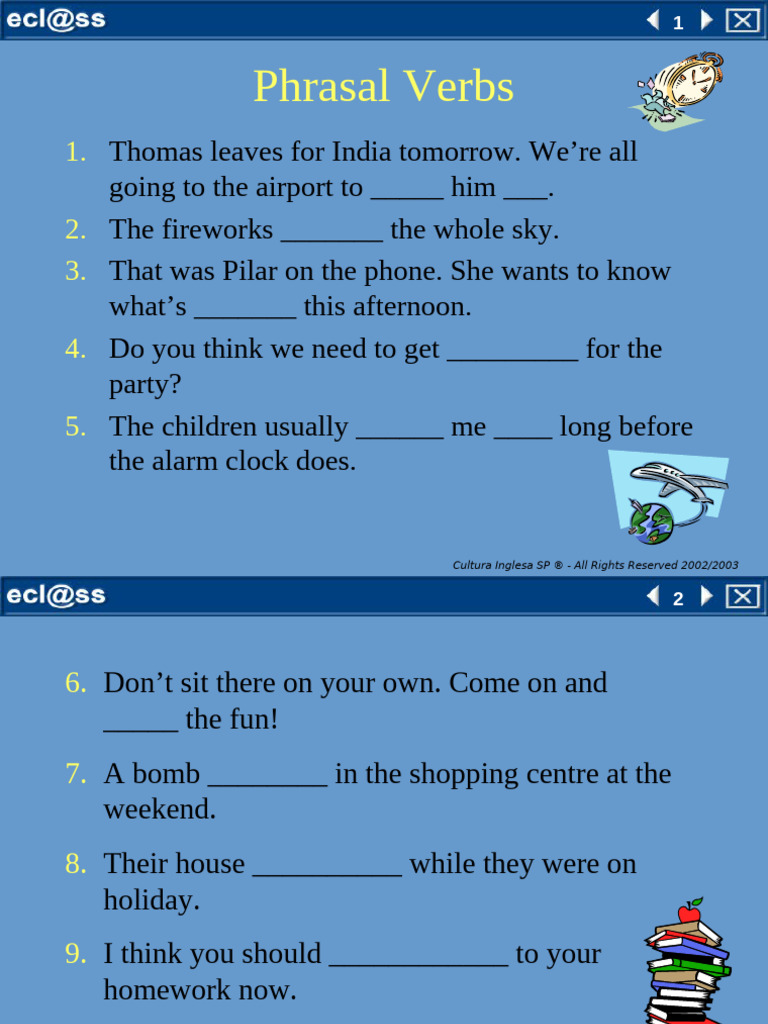 Unit 7 Phrasal Verbs I2gap Filing | PDF | Games & Activities