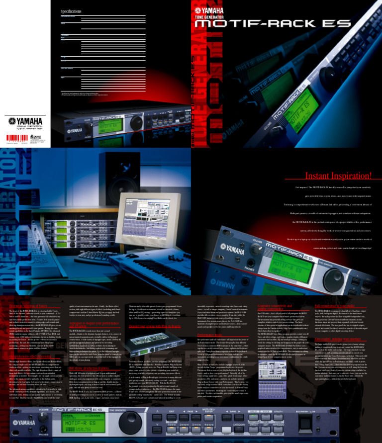 MOTIF-RACK ES Cataloge 01 | PDF | Synthesizer | Piano