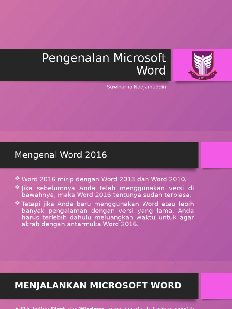 Pengenalan Microsoft Word | PDF