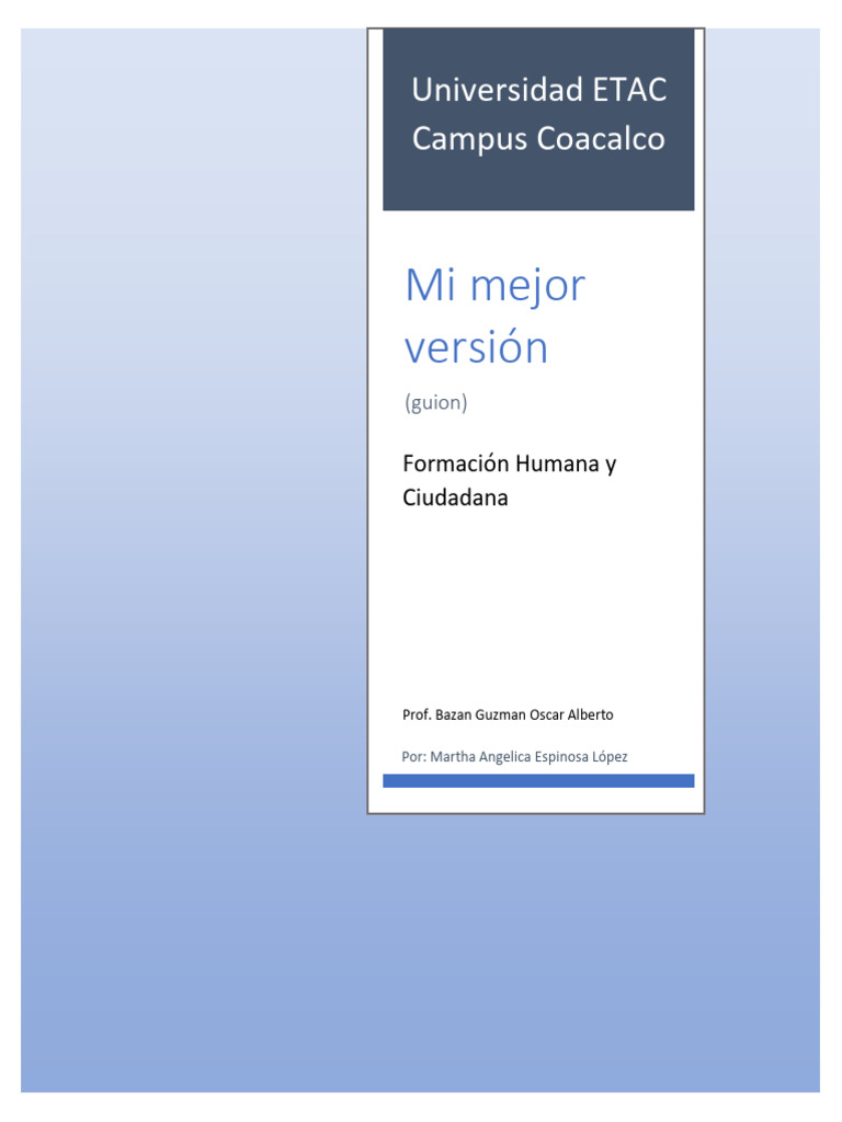 Mi Mejor Versión | PDF
