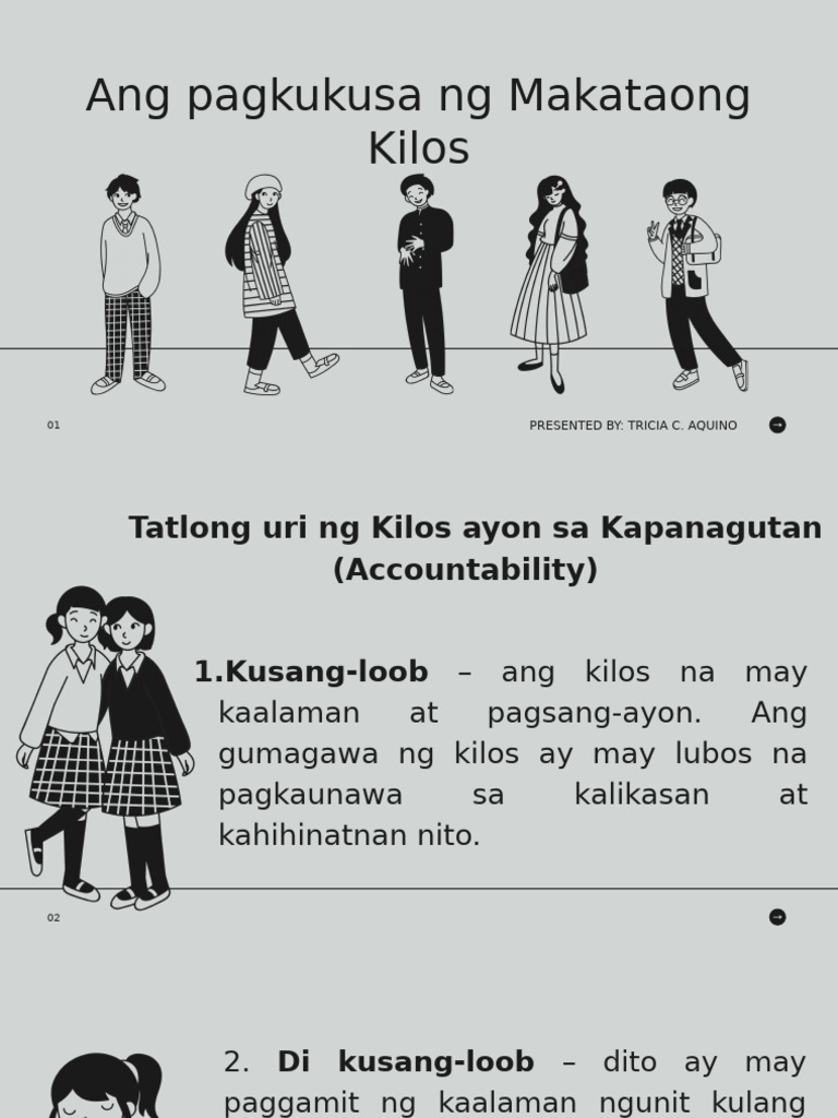 Esp 10 Quarter 2 Lesson 2: Ang Pagkukusa NG Makataong Pagkilos | PDF