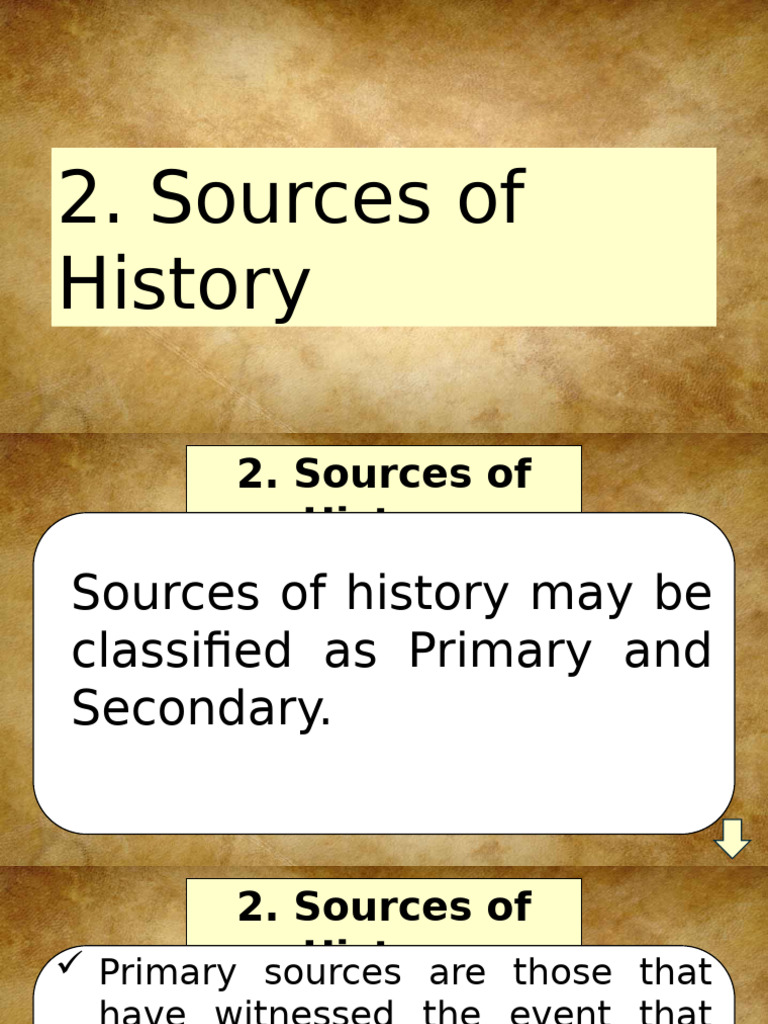 Sources of History | PDF