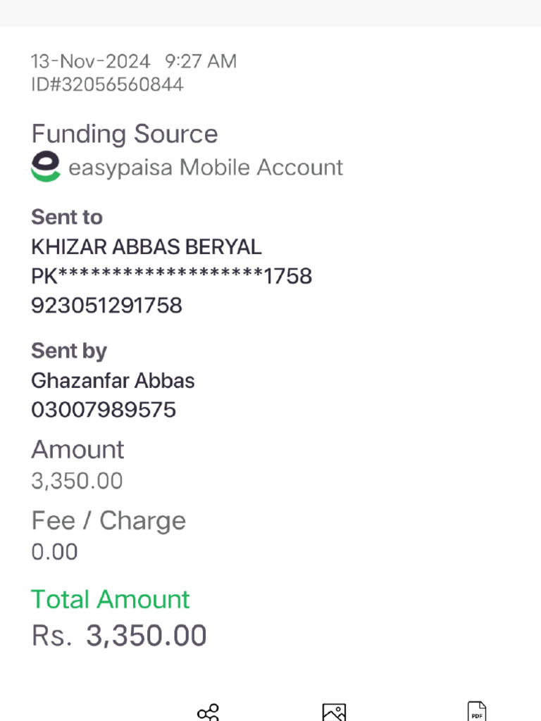 Easypaisa Transaction | PDF