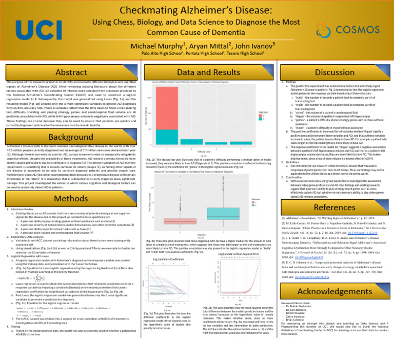 Research Poster - COSMOS Capstone Project | PDF | Regression Analysis ...