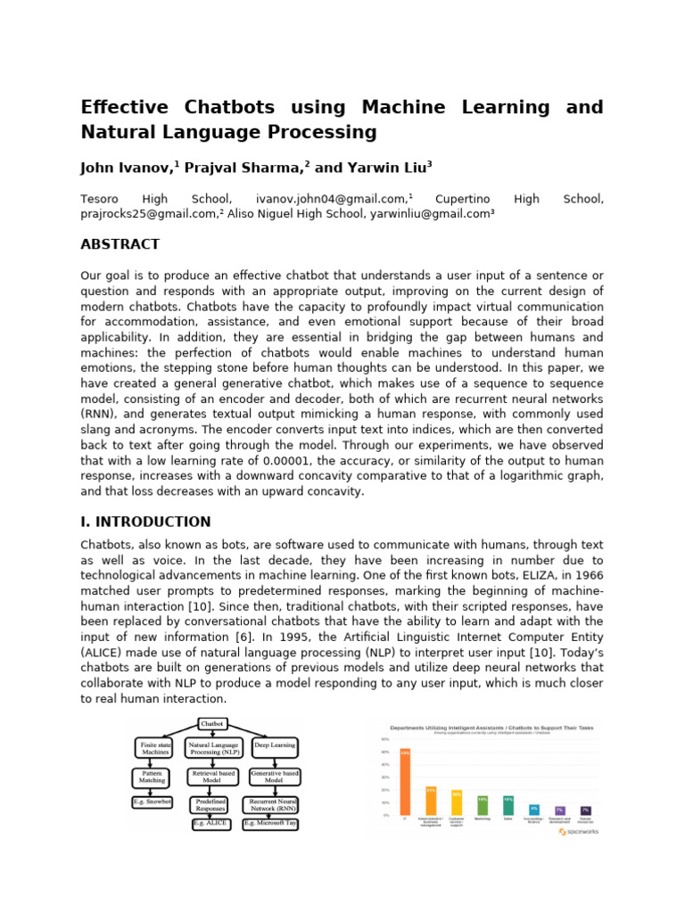 Effective Chatbots Using Machine Learning and Natural Language ...