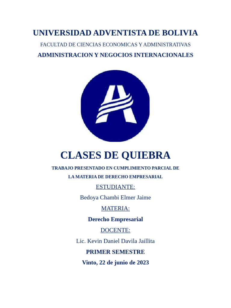 Tipos de Quiebra: Culpable, Fortuita y Fraudulenta | PDF | Bancarrota ...