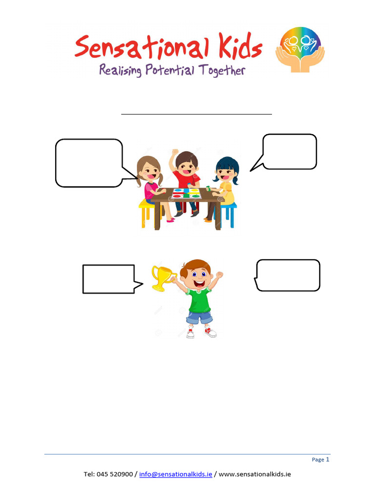 Winning and Losing Social Story | PDF
