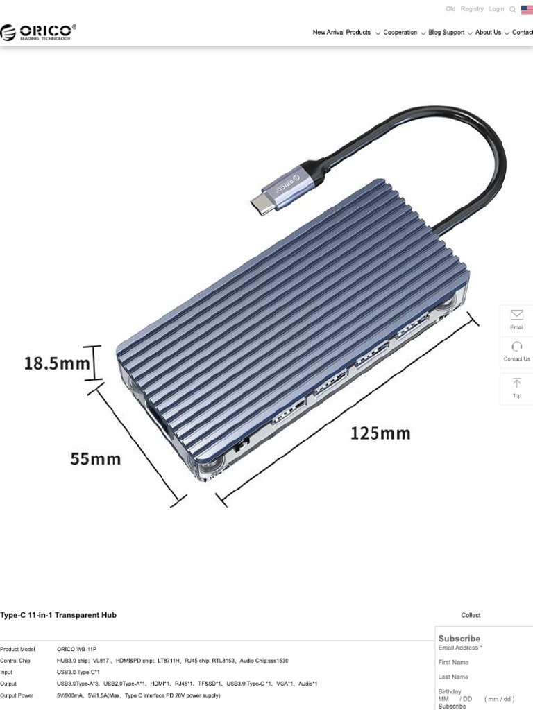 Item 26 - Orico USB C Hub | PDF