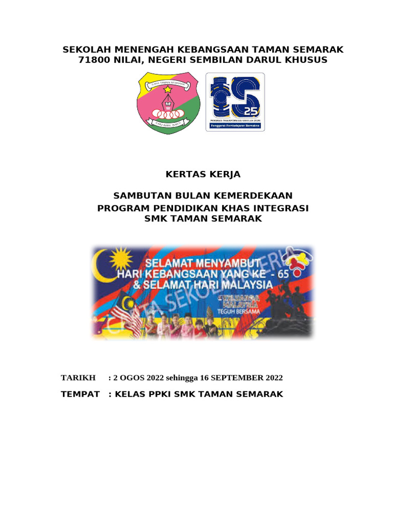 Kertas Kerja Bulan Merdeka PPKI 2022 Terbaru | PDF