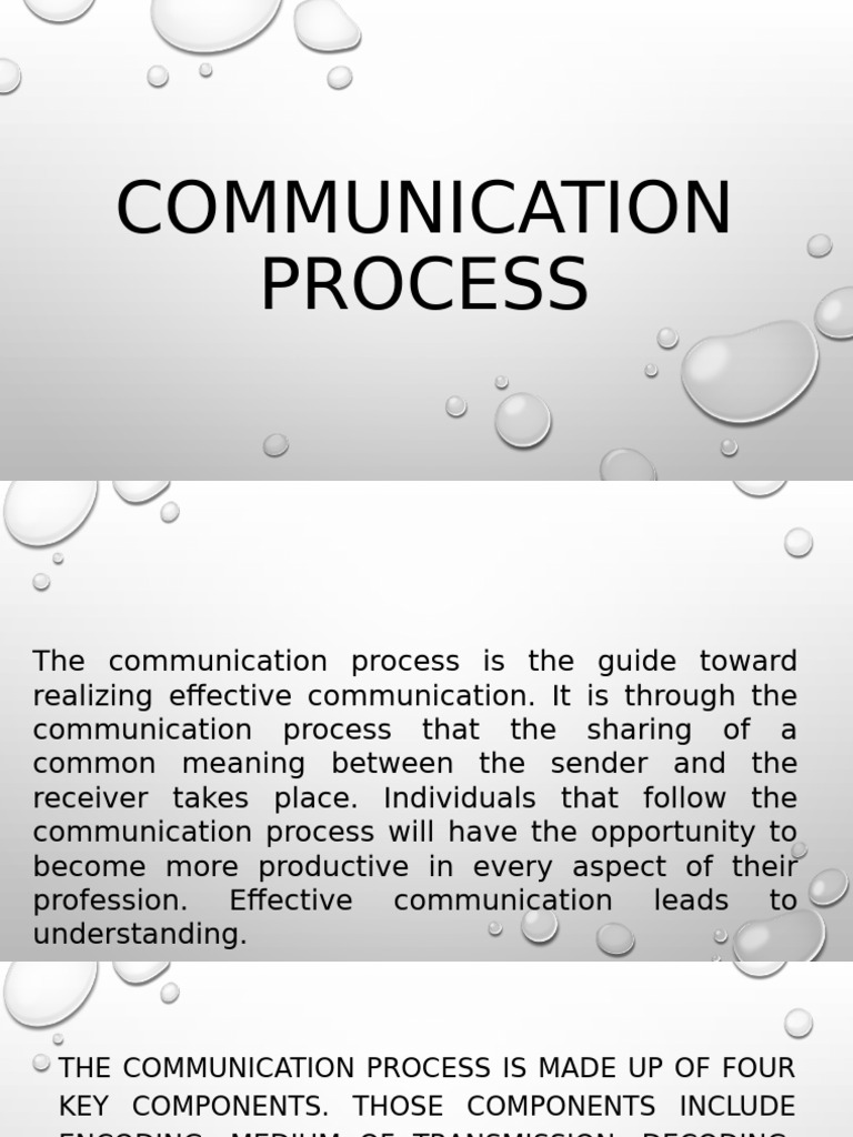 Q2 LESSON 1 Communication Process | PDF | Communication | Mass Media