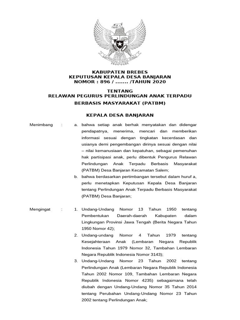 SK Patbm Desabanjaran | PDF | Kesehatan Holistik