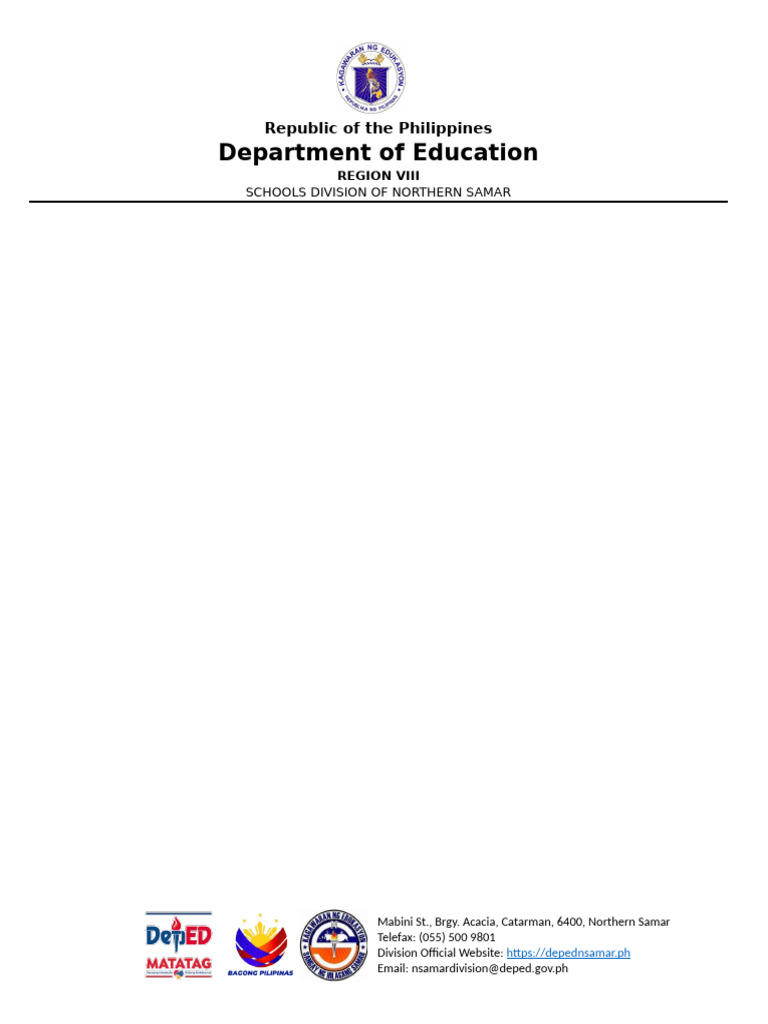 DepEd Northern Samar Logo Information | PDF