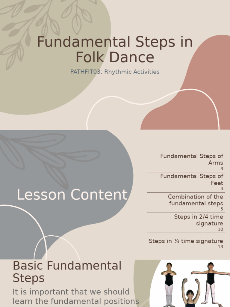 Fundamental Steps in Folk Dance 1 | PDF