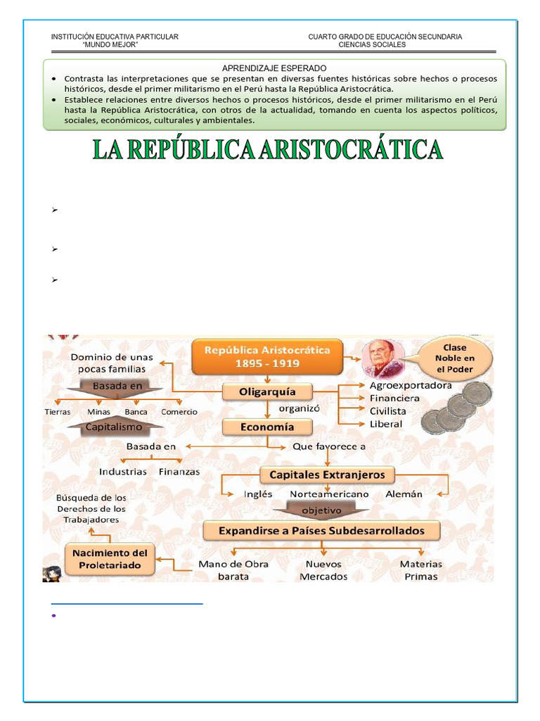 República Aristocrática en Perú | PDF | Perú