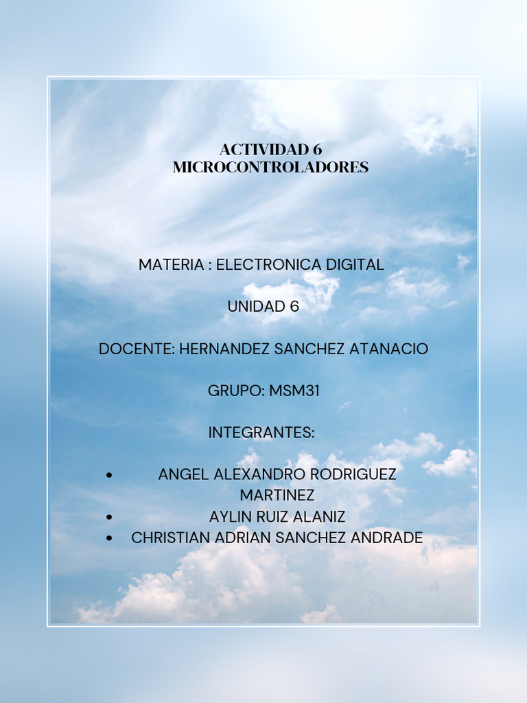 RAU2 | PDF | Microcontrolador | Hardware de la computadora