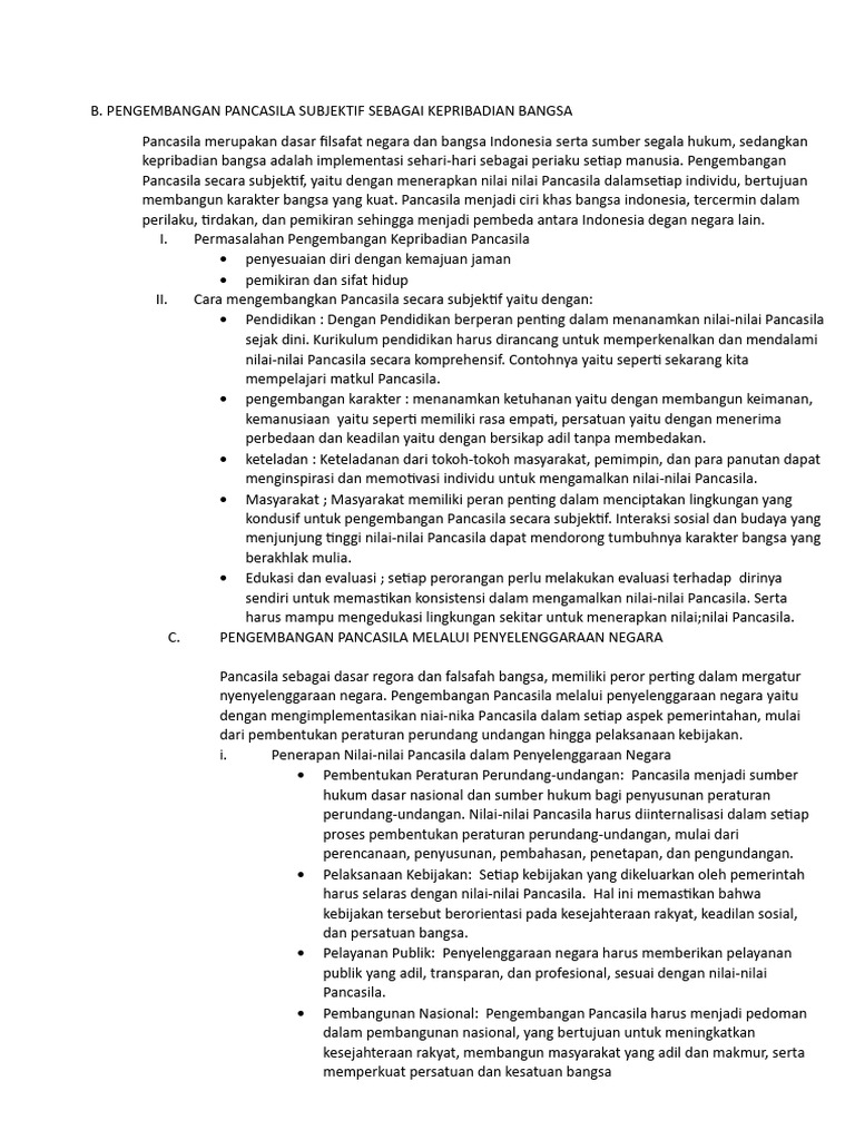 Materi Presentasi Pancasila | PDF | Karier & Perkembangan | Sains ...