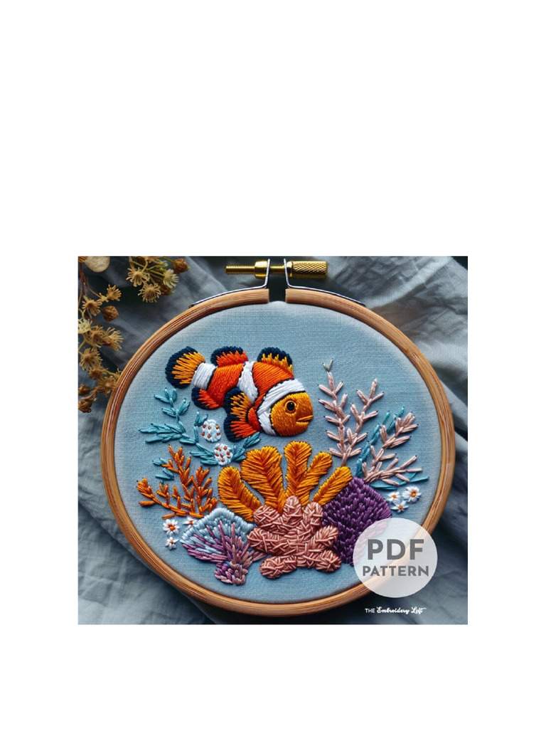 Pez Payaso Bordado | PDF