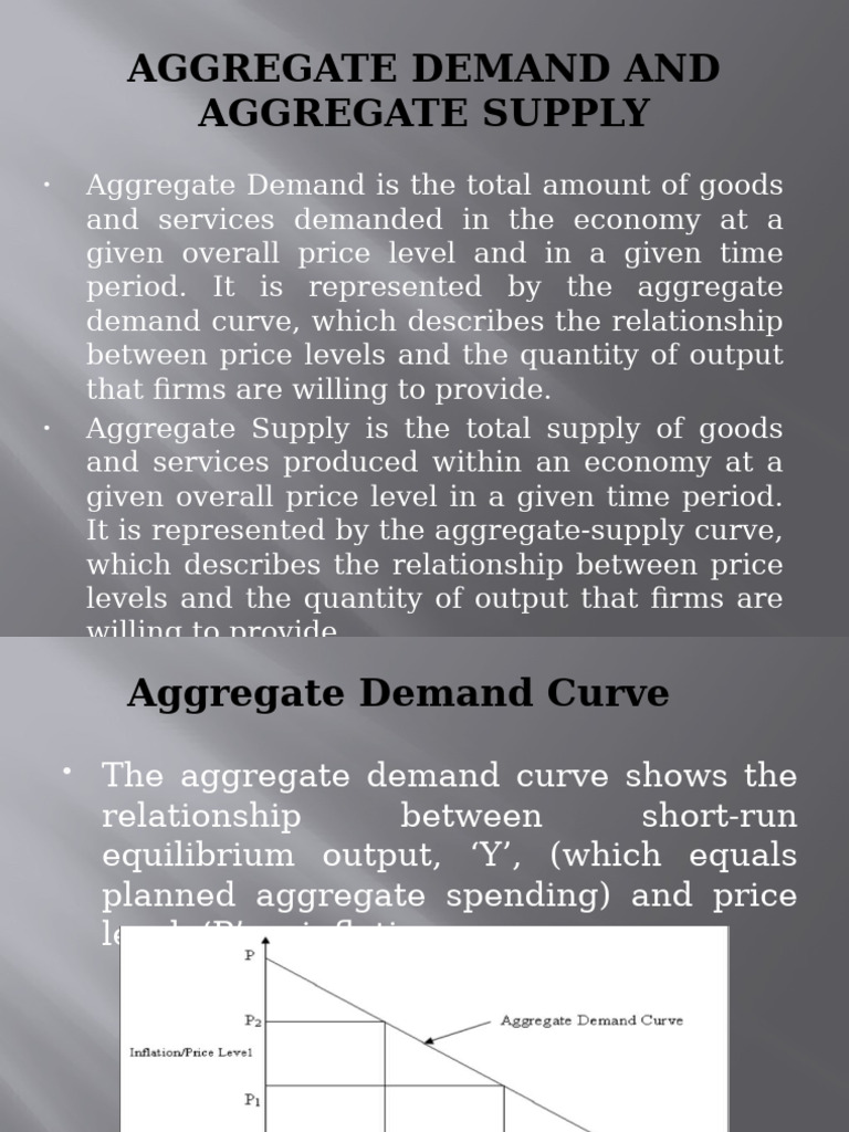 Lecture Note 6 Aggregate Demand and Aggregate Supply | PDF | Aggregate Demand | Economics