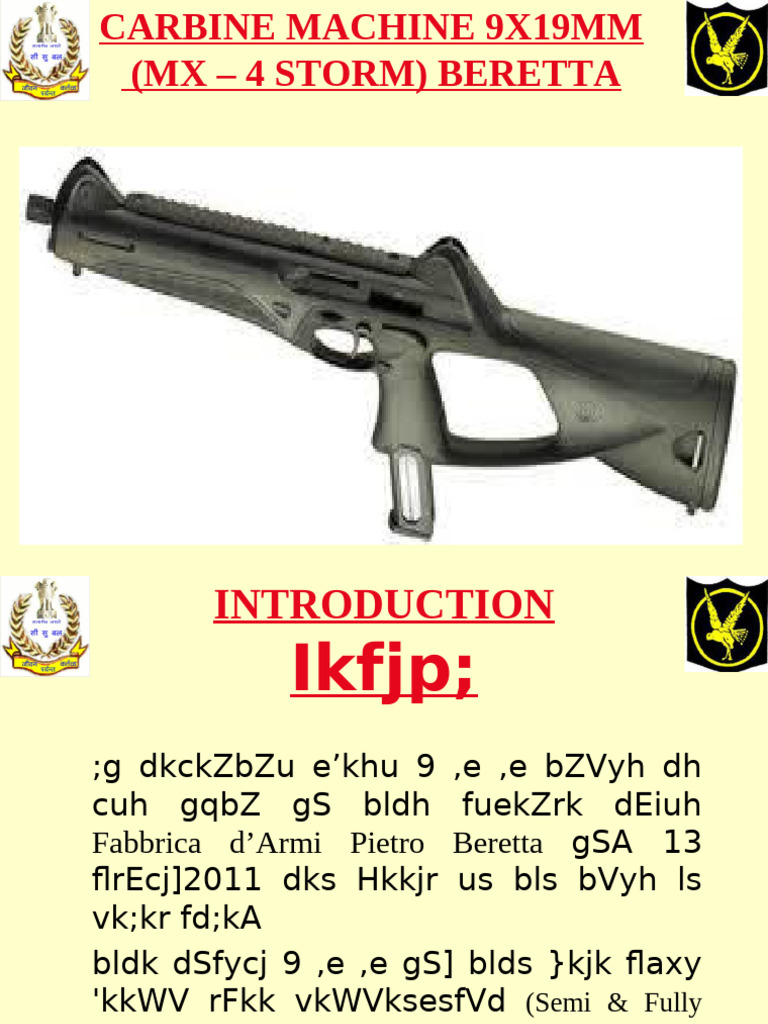 CM 9 MM Beretta MX 4 Storm | PDF | Magazine (Firearms) | Components