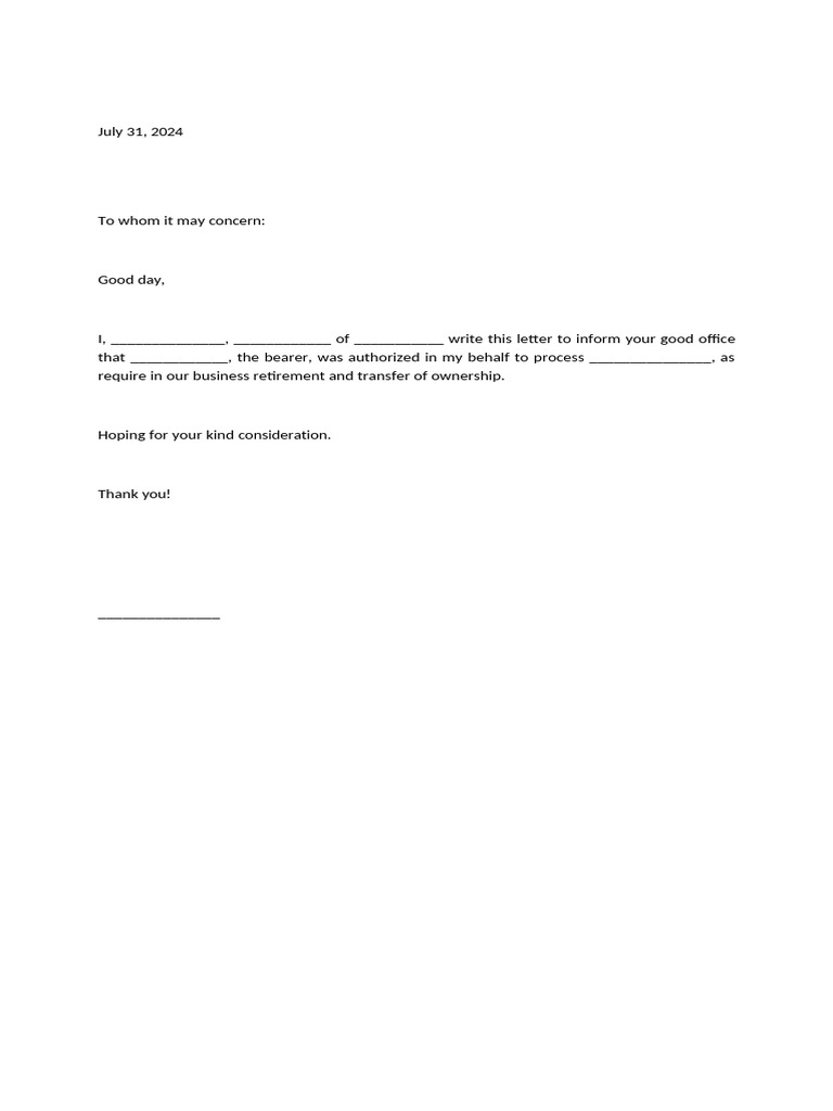 Sample Request Letter | PDF