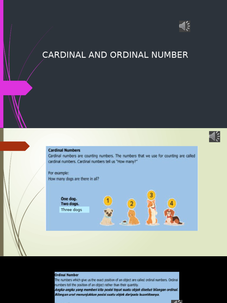 Cardinal and Ordinal Number | PDF