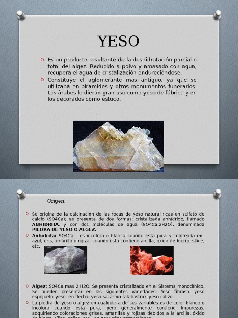 Yeso | PDF | Yeso | Cemento