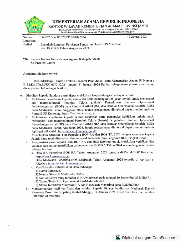 Info BOP Dan BOS | PDF